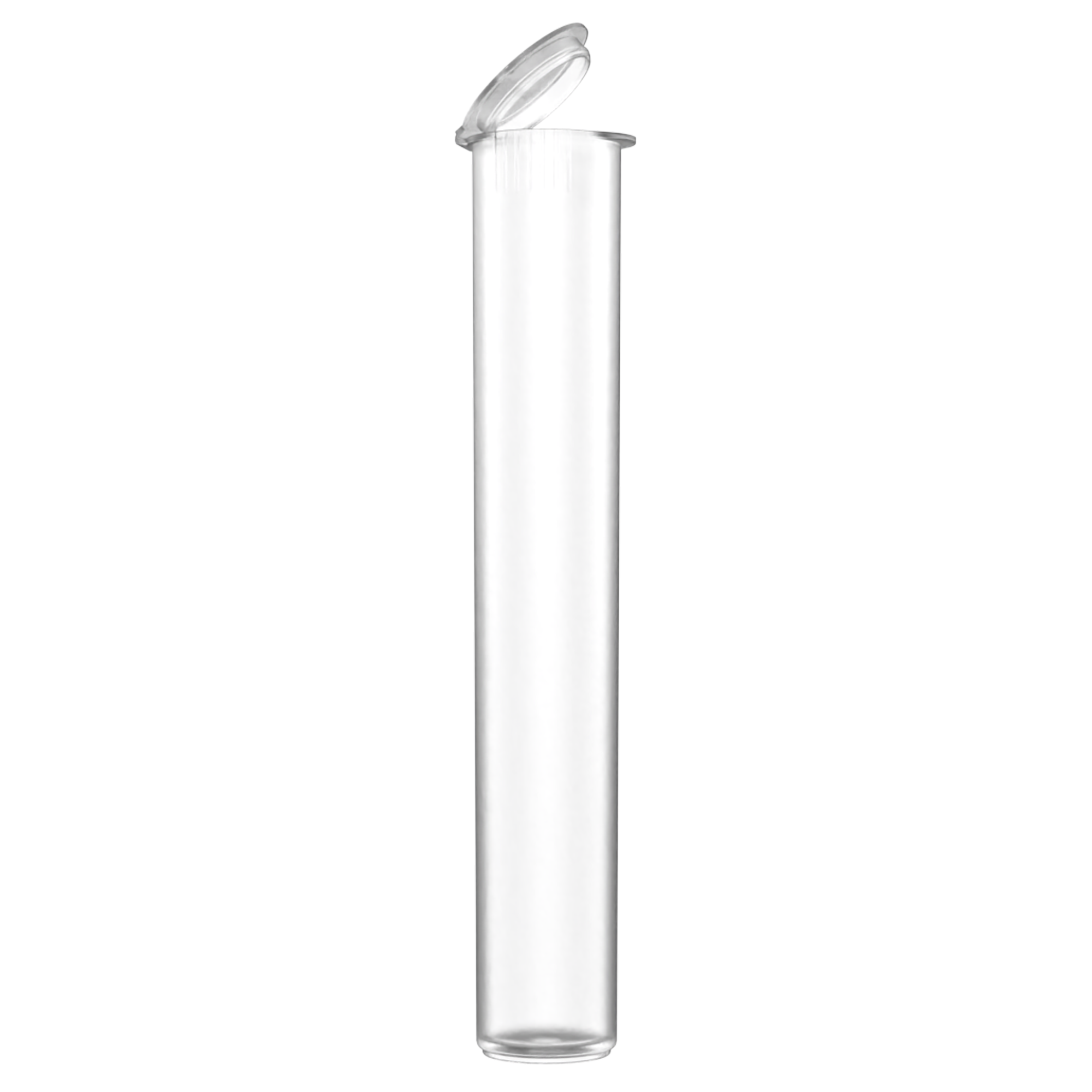 116mm Clear Pop Top Pre Roll Child Resistant Tubes (500 qty.)