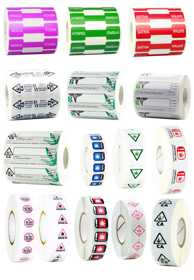 California Dispensary Labels - Strain Labels for Jars