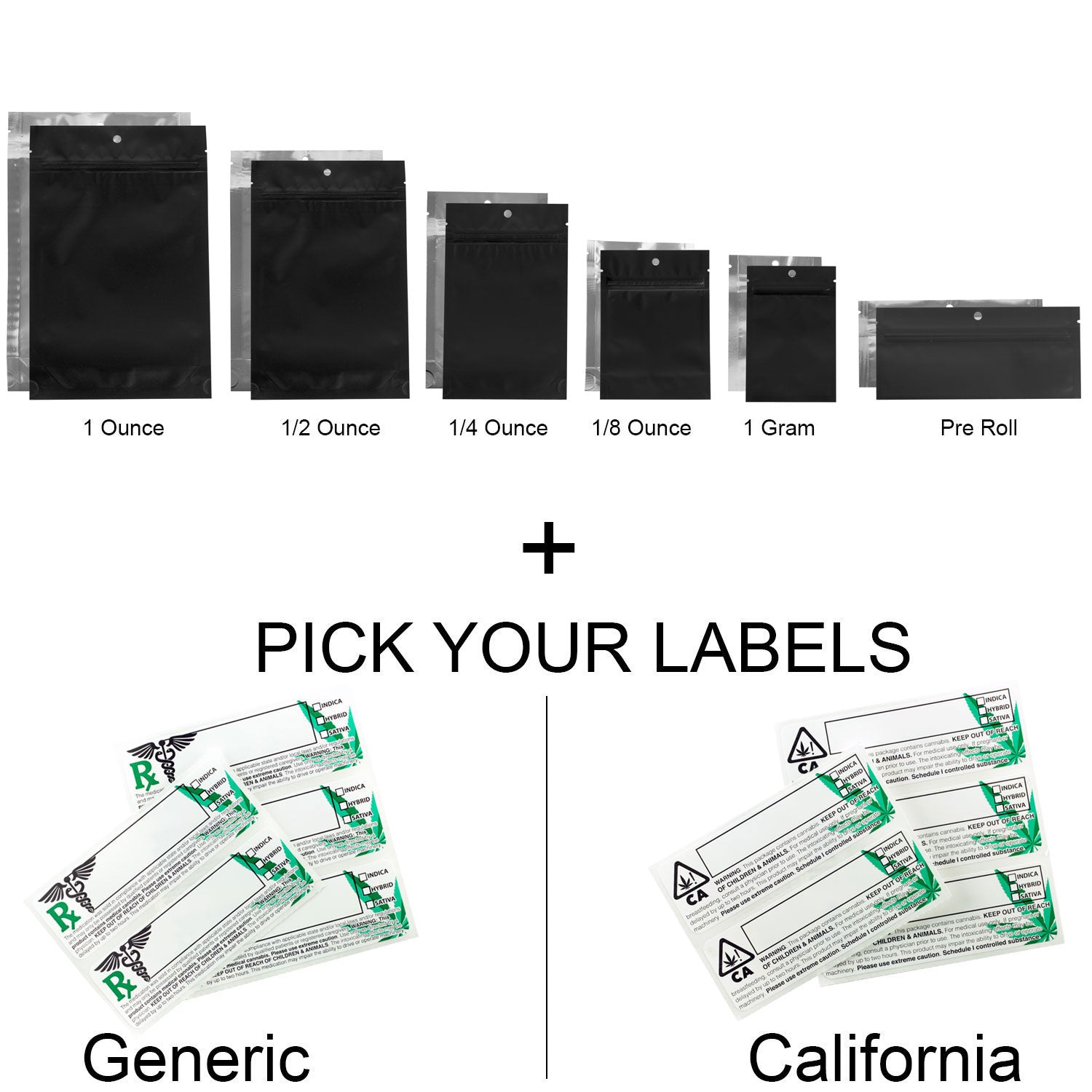 100 Bags + Labels - Dragon Chewer