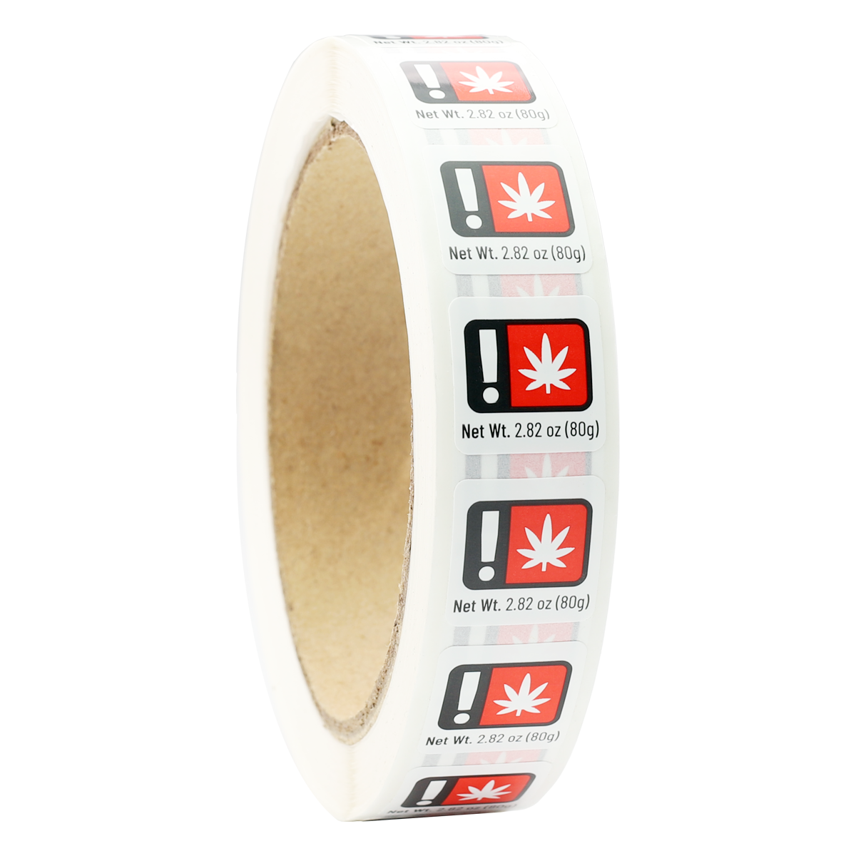 Oregon Red OLCC THC Universal Marijuana Warning Symbol - 80g (1,000 qt