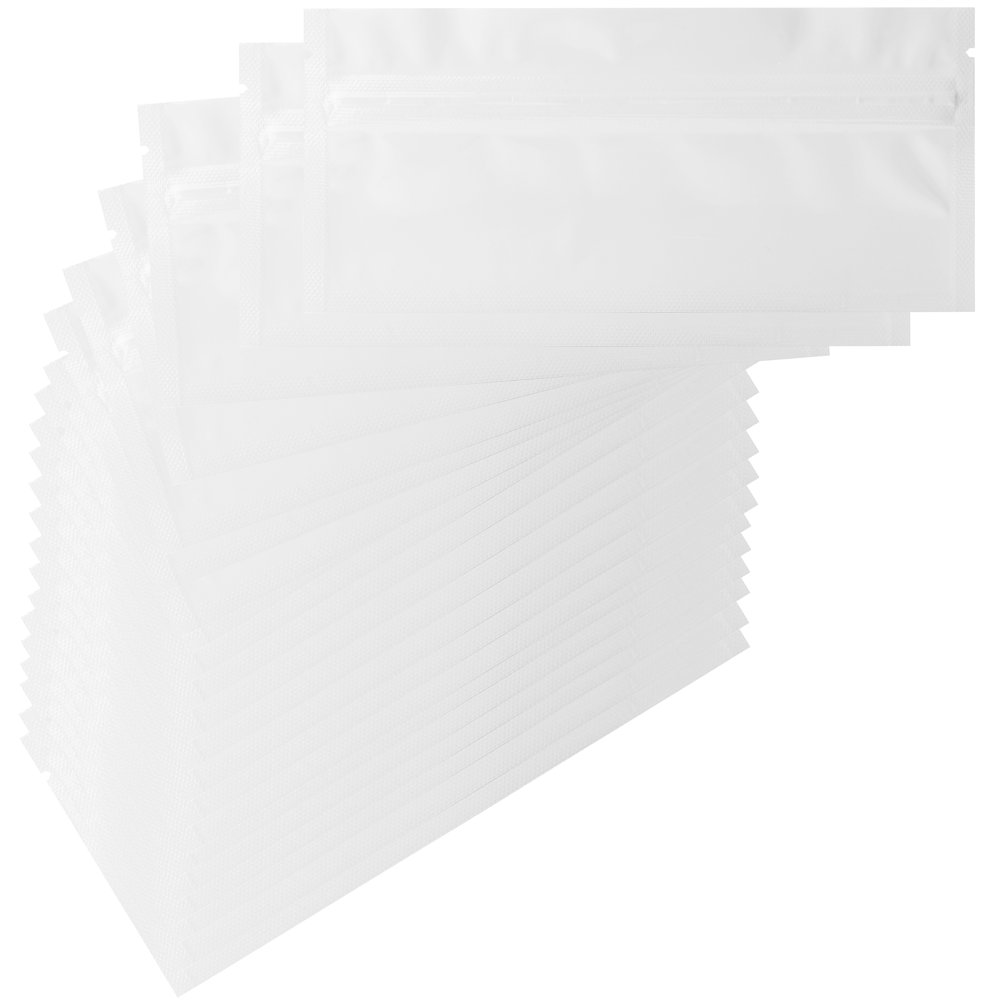 Pre Roll Matte White & Matte White Mylar Bags - (1000 qty.)